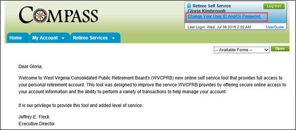 Retiree Self-Service